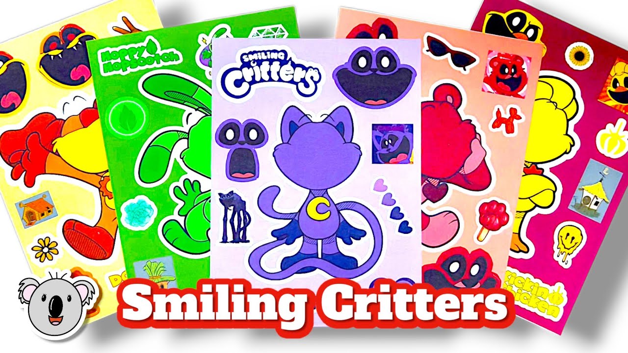 🙀Smiling Critters Sticker Book | 파피 플레이타임 스마일링 크리터스 스티커 | 🎃Halloween ...