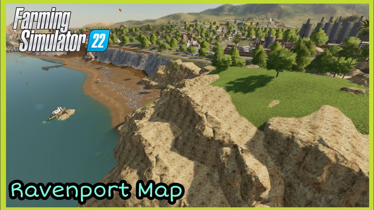 NEW MOD MAP - RAVENPORT: FARMING SIMULATOR 22 *FLY OVER* - YouTube