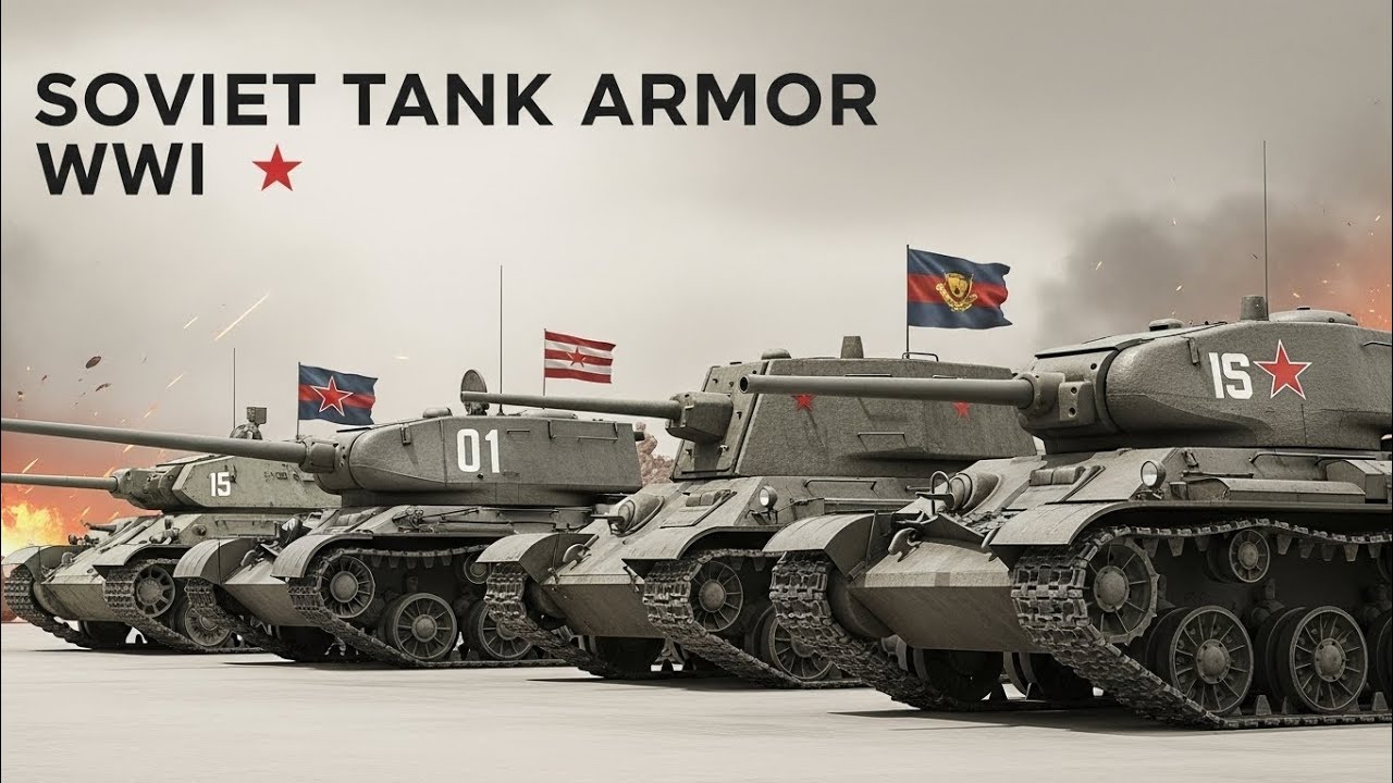 Every Soviet Tank Armor Used in World War II - YouTube