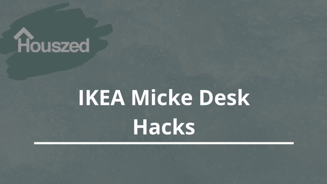 IKEA Micke Desk Hacks - YouTube