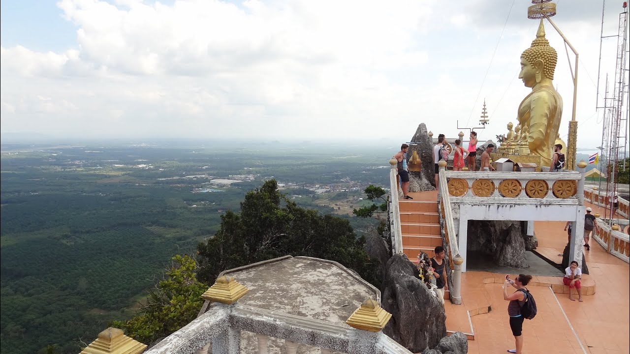Wat Tham Sua (Tiger Cave Temple) Viewpoint, Krabi - YouTube