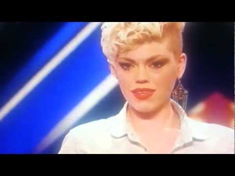 Crazy Chick Goes Off At X Factor UK Judges! (Pink Lookalike) - YouTube