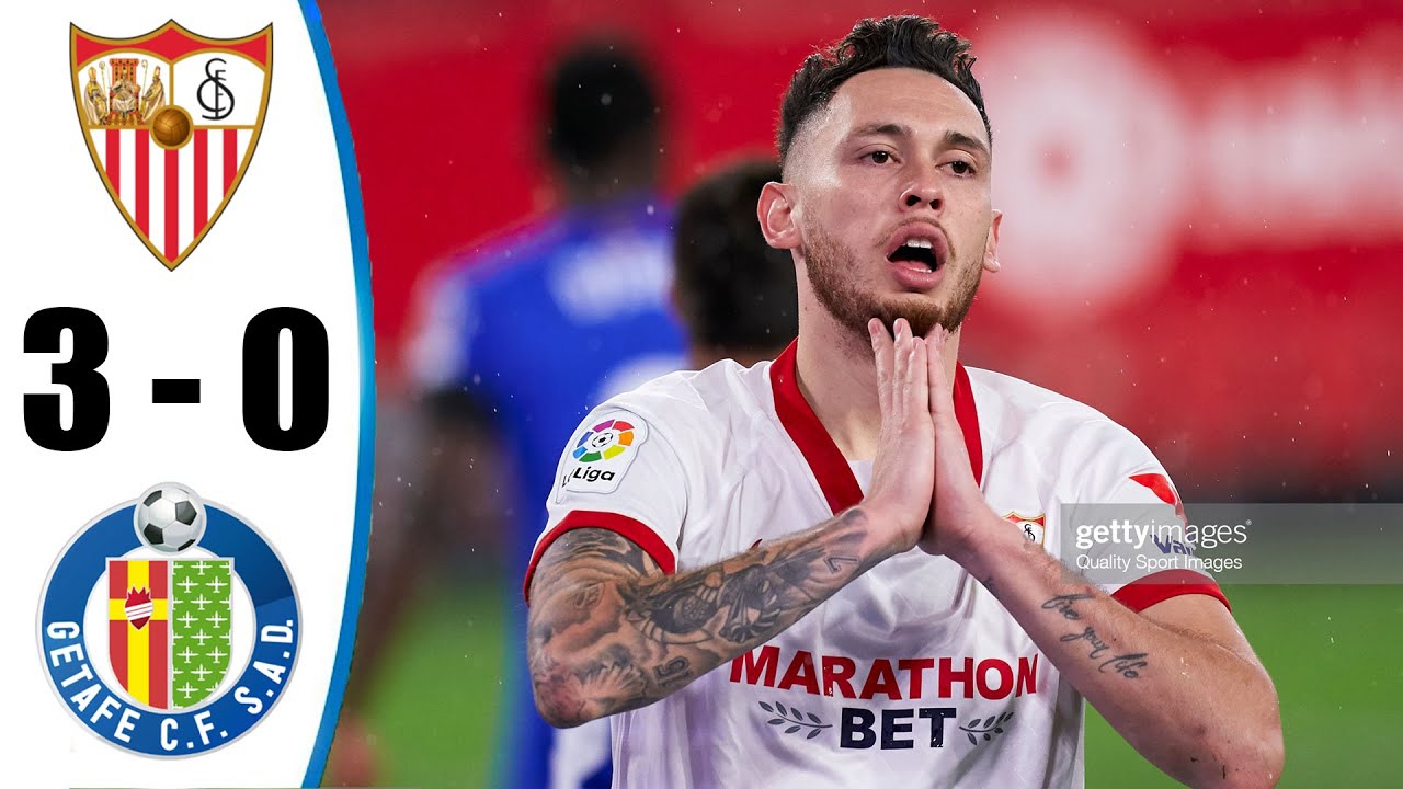 Sevilla vs Getafe 3-0 All Goals & Highlights 06/02/2021 HD - YouTube