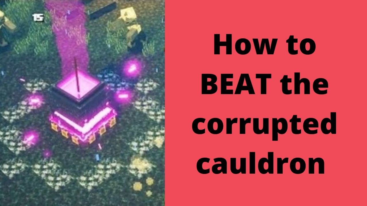 (EASY 2023) How to BEAT the Corrupted Cauldron in Minecraft Dungeons ...