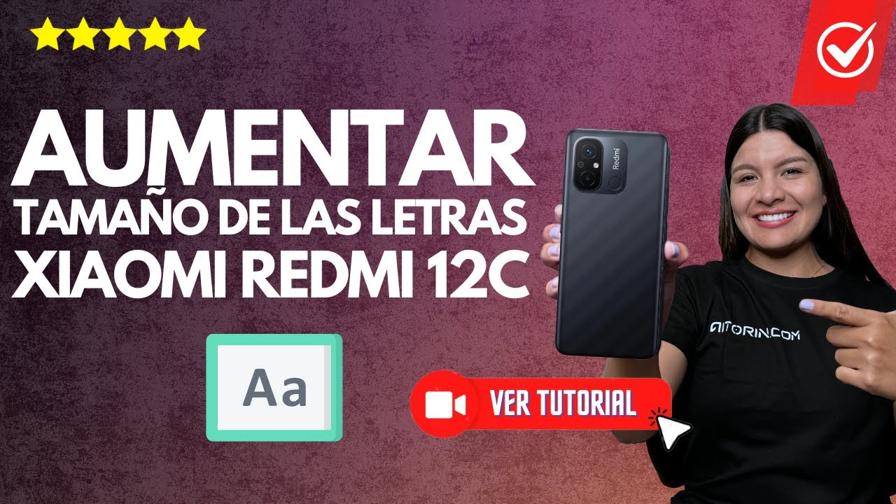 Cómo AUMENTAR el TAMAÑO de las LETRA de la fuente del Xiaomi Redmi 12C ...