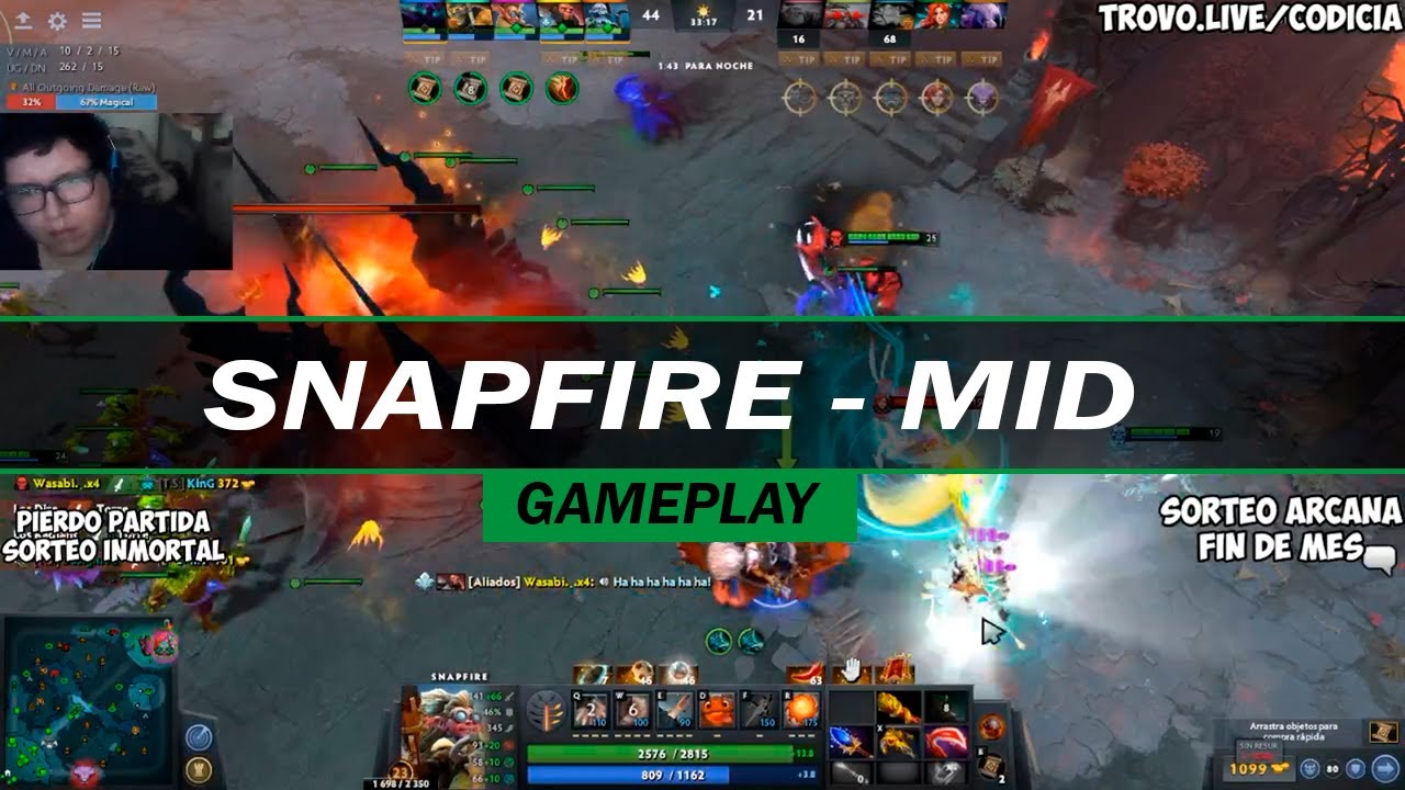 Como jugar snapfire mid | partida completa con snapfire | dota 2 ...