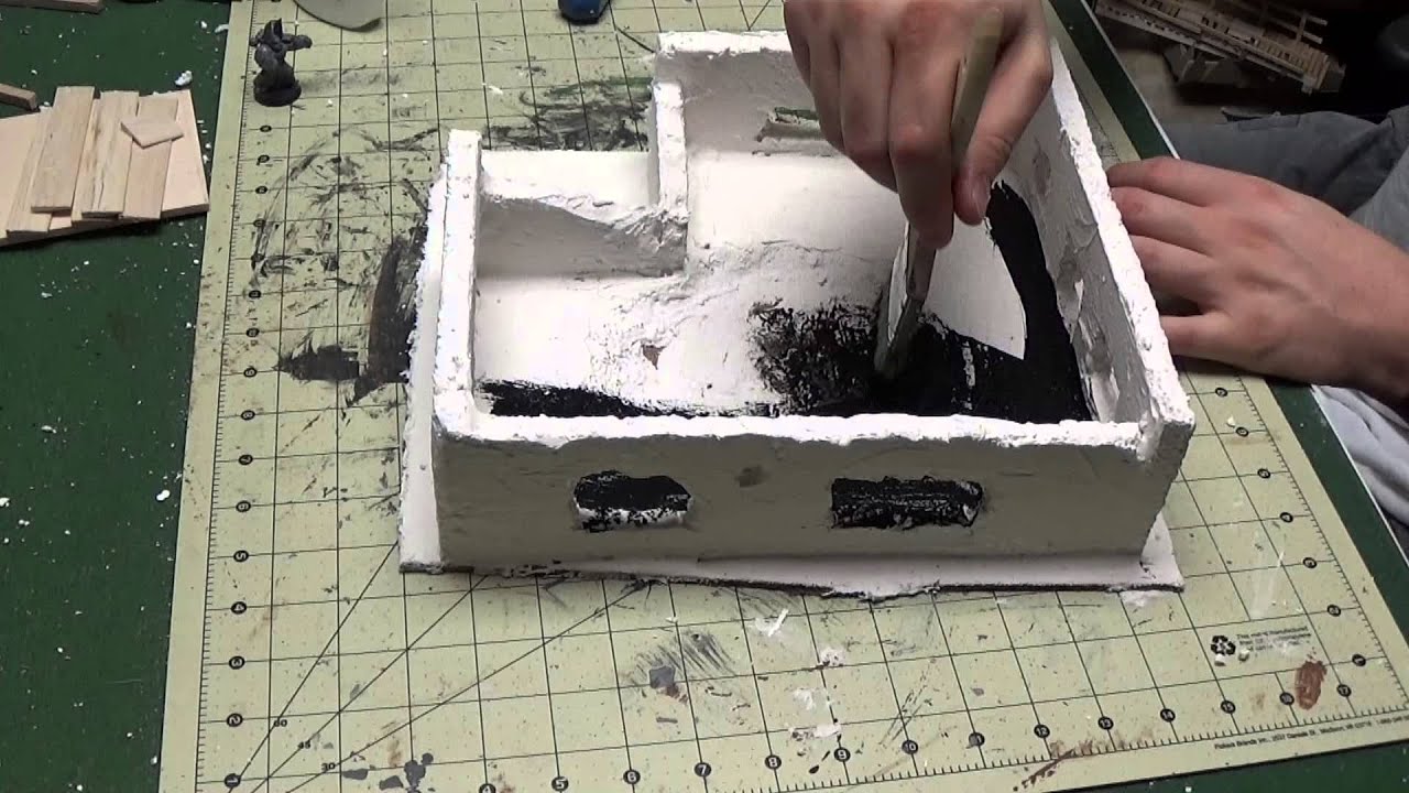 Terrain Tutorial: Toxic Waste Building 40k - YouTube