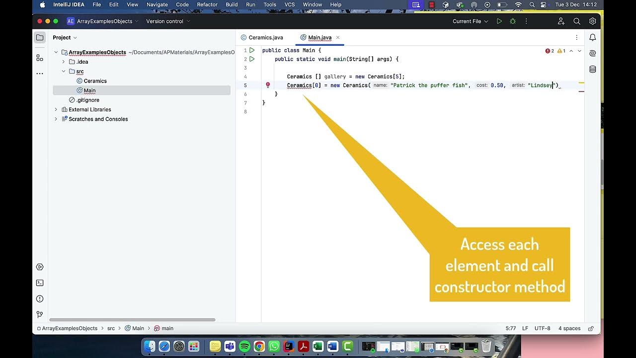 Declaring and adding data to Arrays (AP & IB) - YouTube