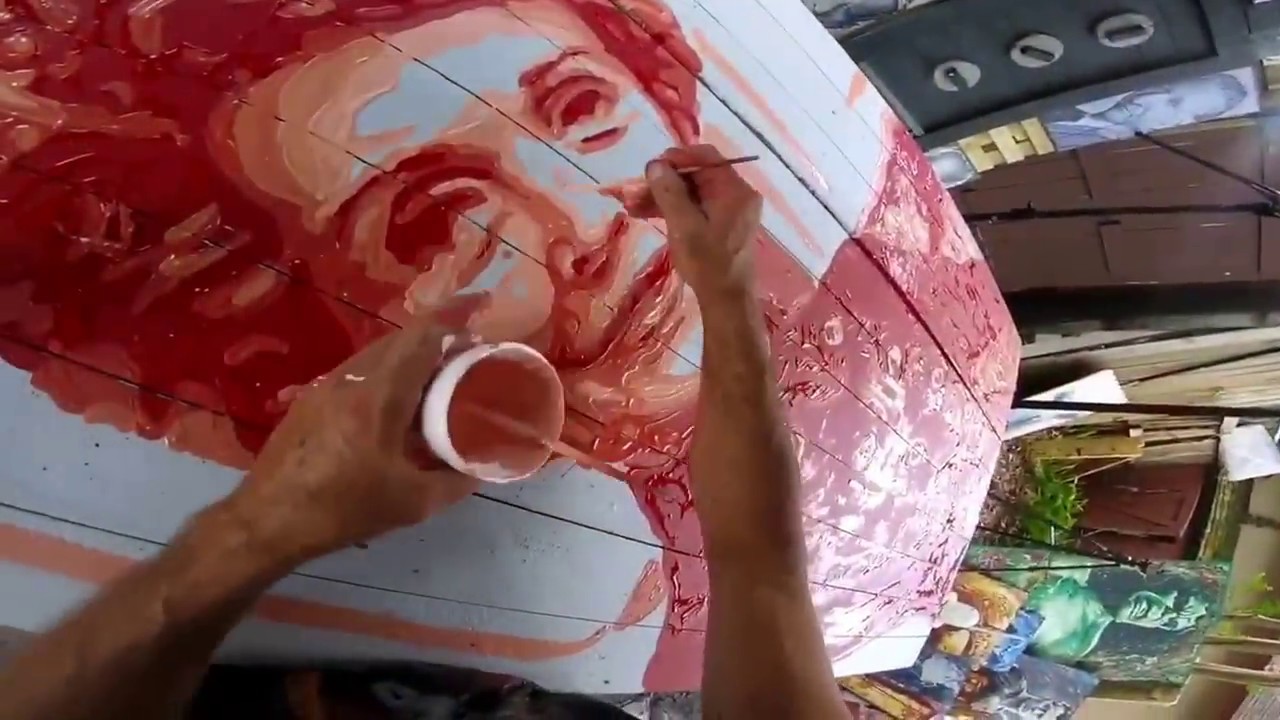 Nancy Reagan art tribute - YouTube