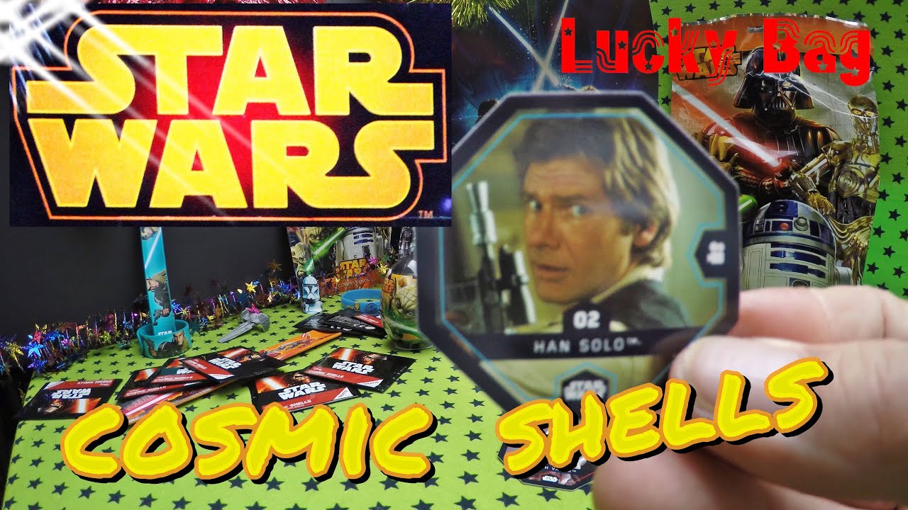 STAR WARS Cosmic Shells 4K REWE 5x unboxing 驚き 깜짝 blind bag 突然 Lucky ...