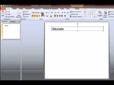 Insertar cuadro de texto y Wordart en powerpoint - YouTube