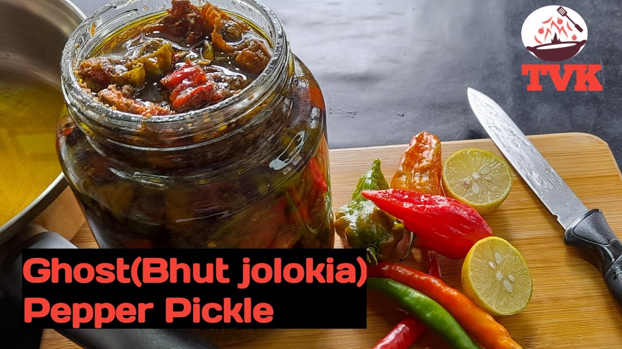 Ghost pepper pickle | Naga chilli pickle | Bhut jolokia achar - YouTube