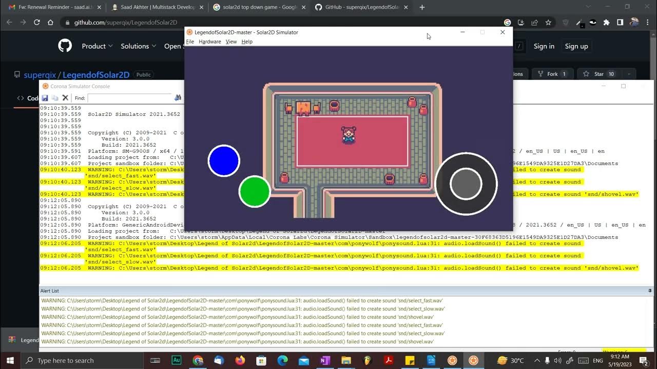 Top Down Solar2d Example - Saad Akhter Ali (Project via Github) - YouTube