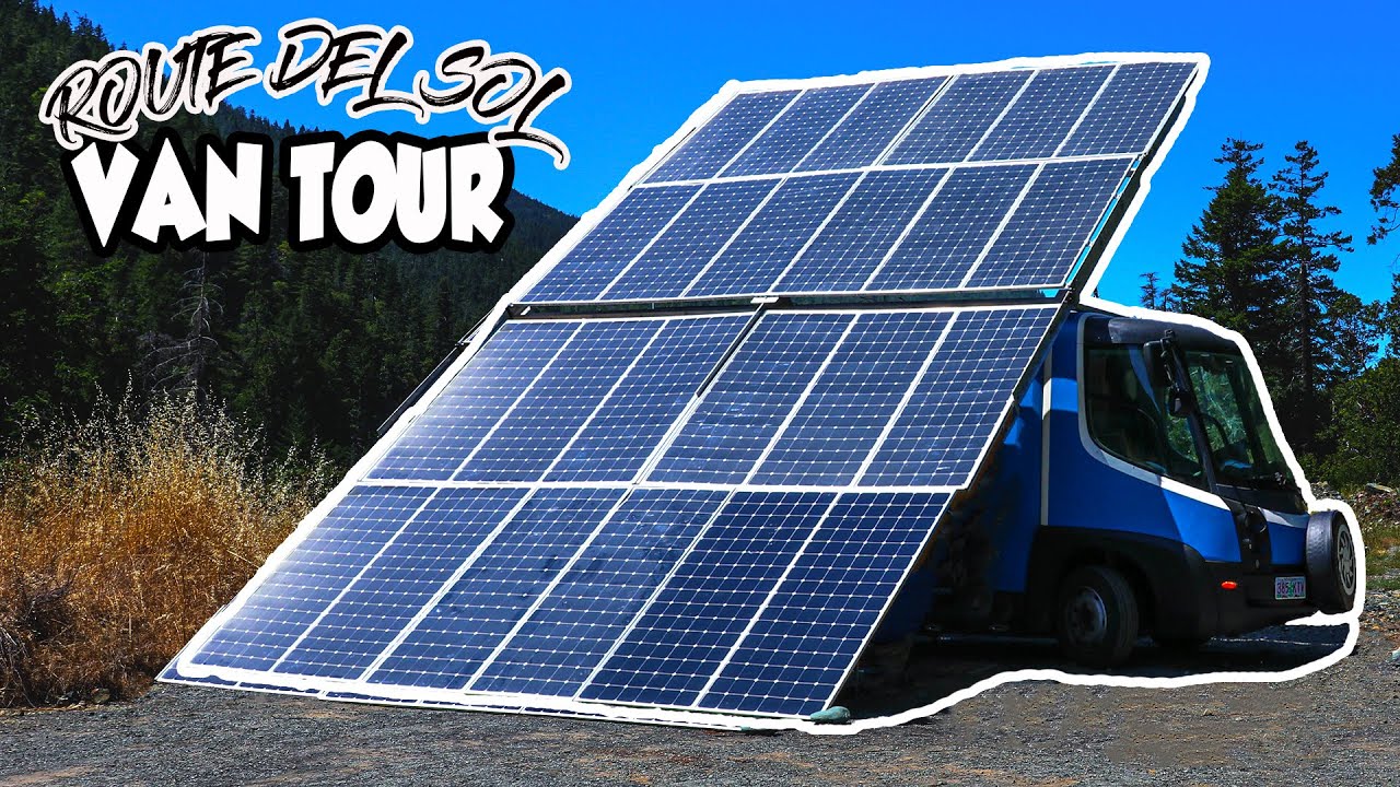 MY INSANE 100% SOLAR CAMPER | Fossil Fuel Free VANLIFE | Electric ...