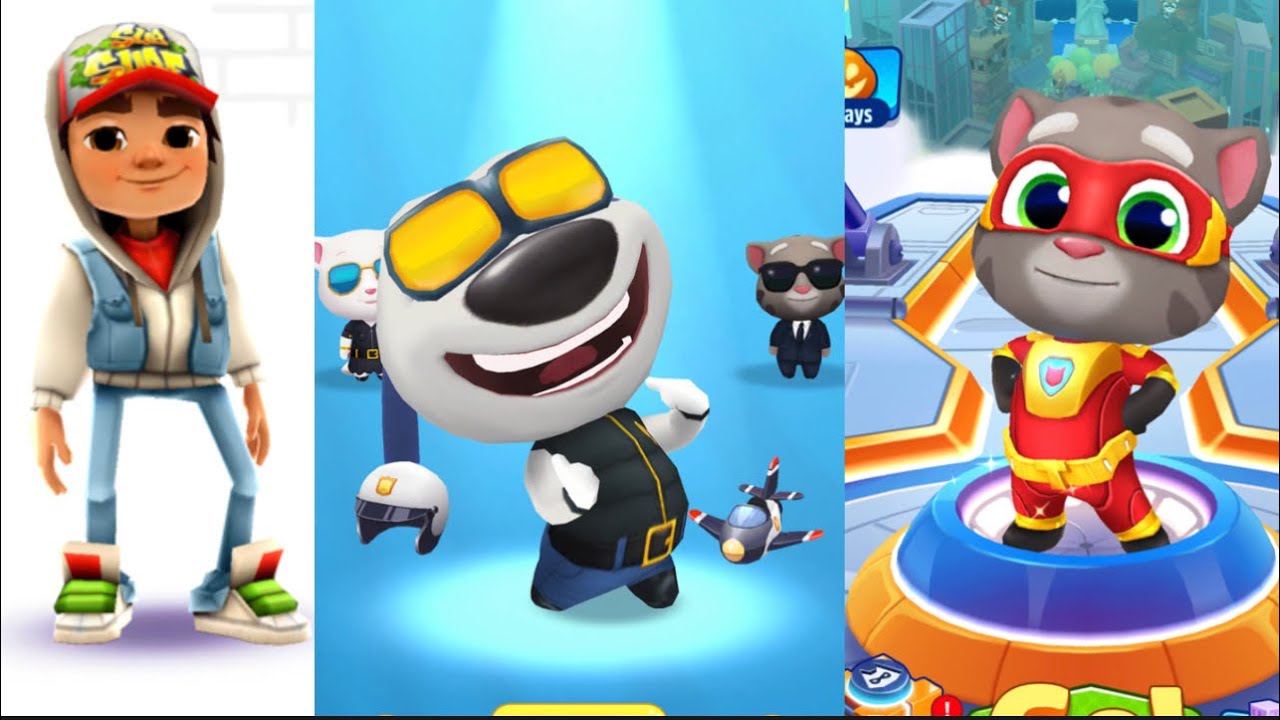 taking tom gold run | talking tom | subway surf | subway surf run ...
