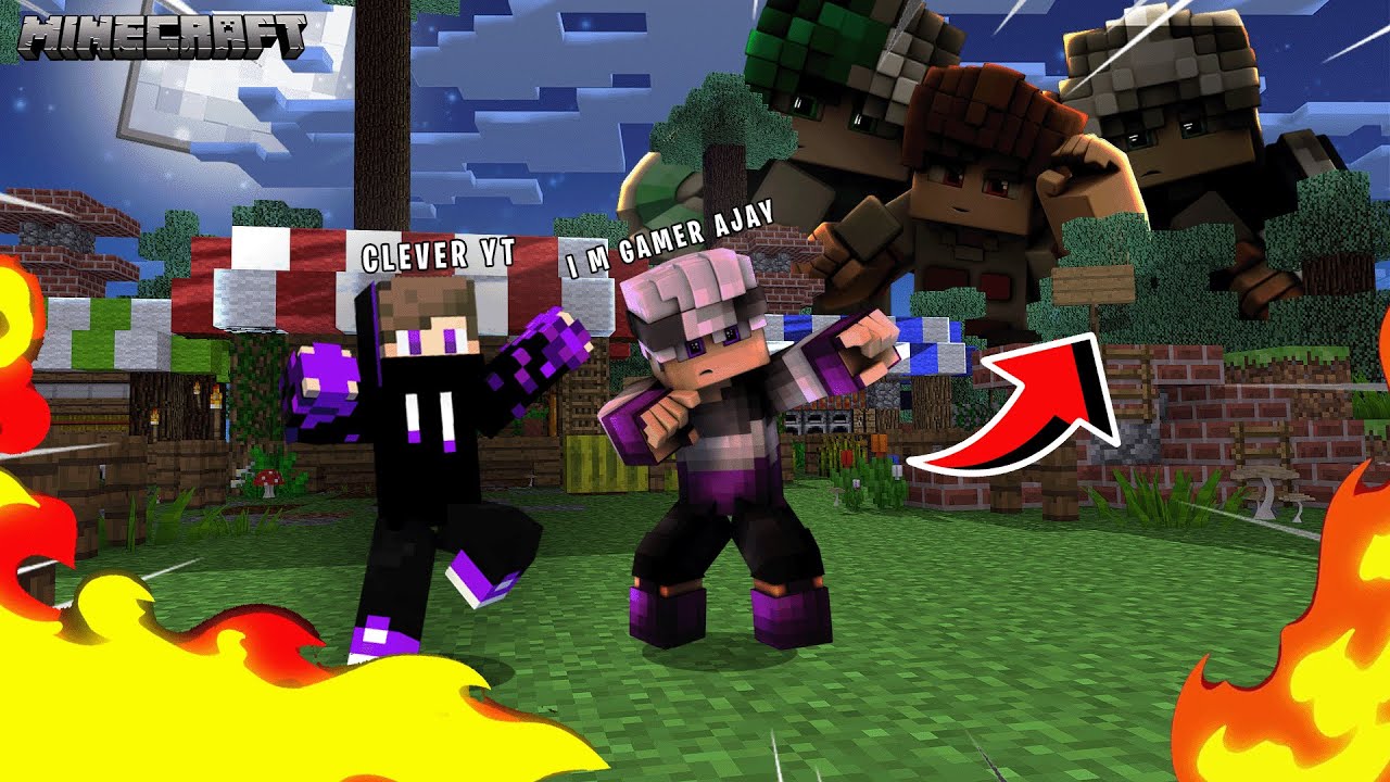 AJAY BHAI SAVED ME FROM ROBBERS // MINECRAFT // CLEVER YT - YouTube