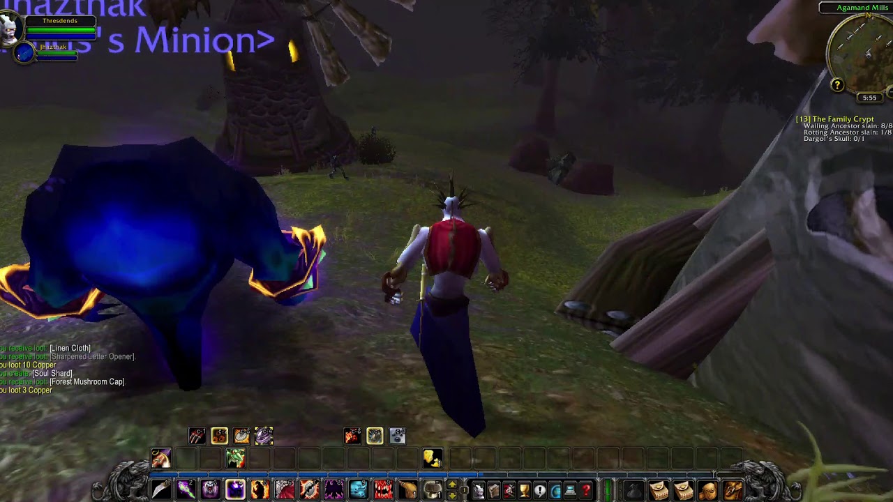 Classic Tirisfal Glades Walkthrough Part 10 - Agamand Family Crypt ...