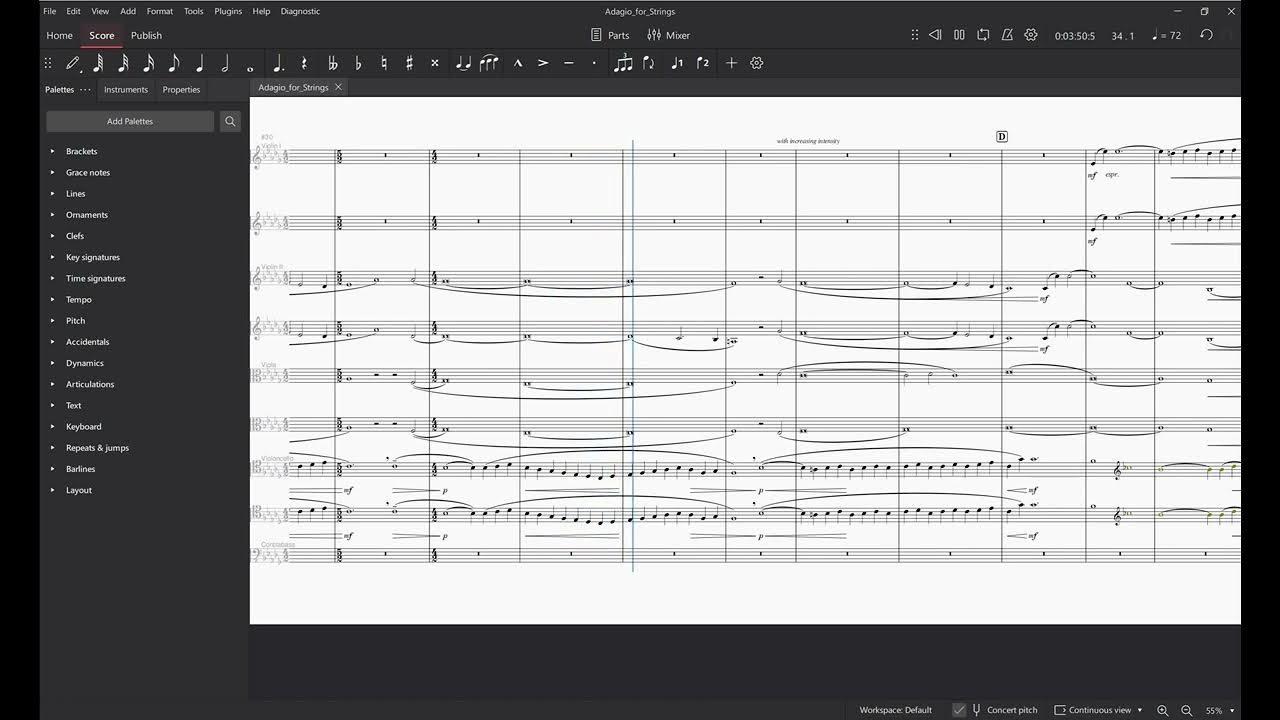 Adagio for Strings - Samuel Barber (Musescore 4) - YouTube
