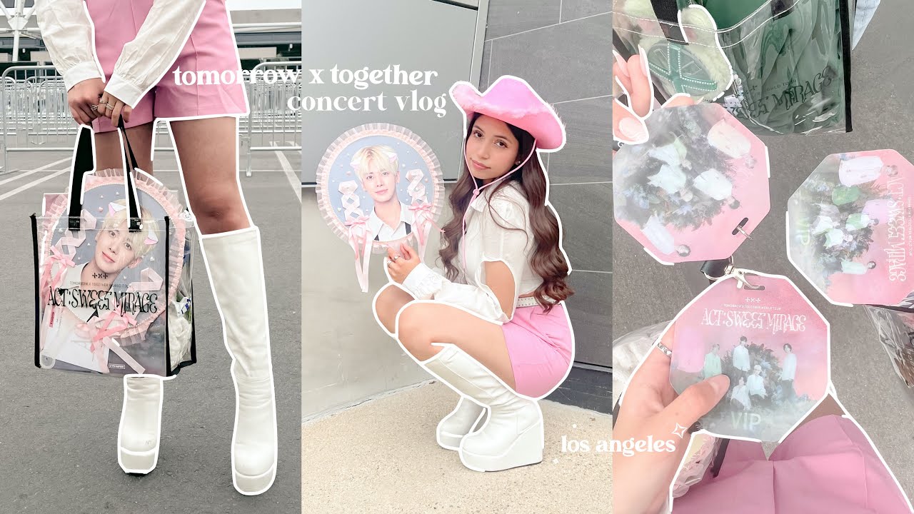 CONCERT VLOG 📢 txt in LA, what’s in my concert bag, soundcheck vip ...