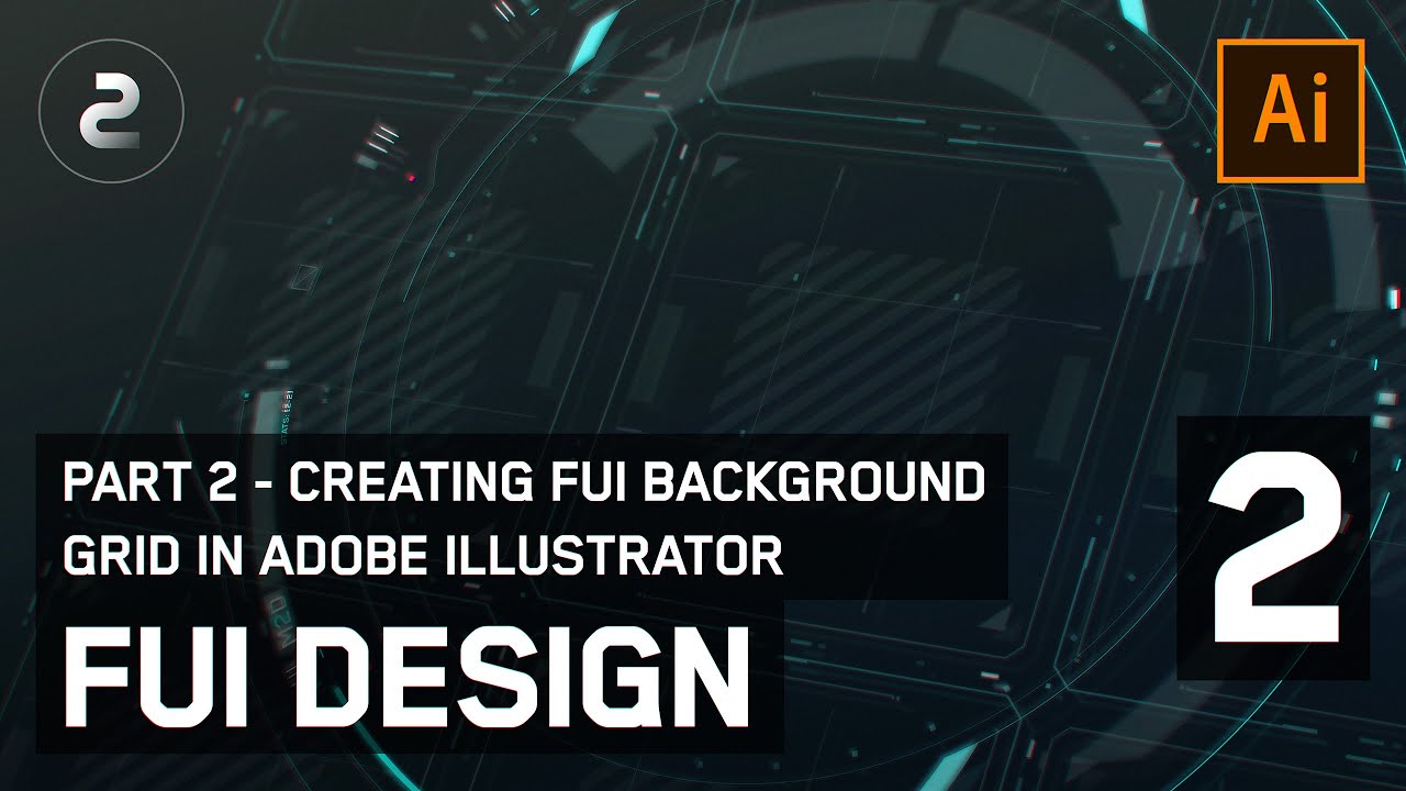 FUI Design - Part 02 - Creating FUI Background Grid in Adobe ...