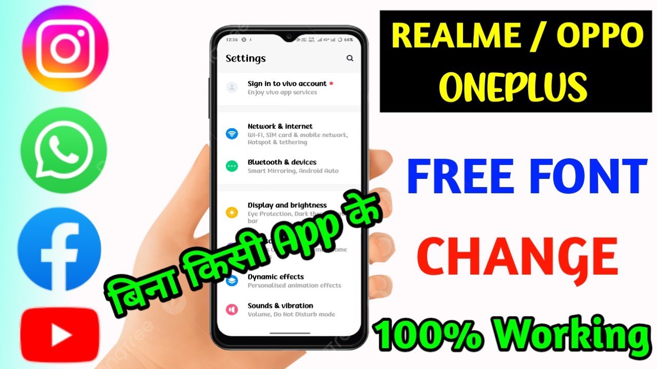 All Realme Phones | Free Font Change | How Get Free Fonts In Realme ...