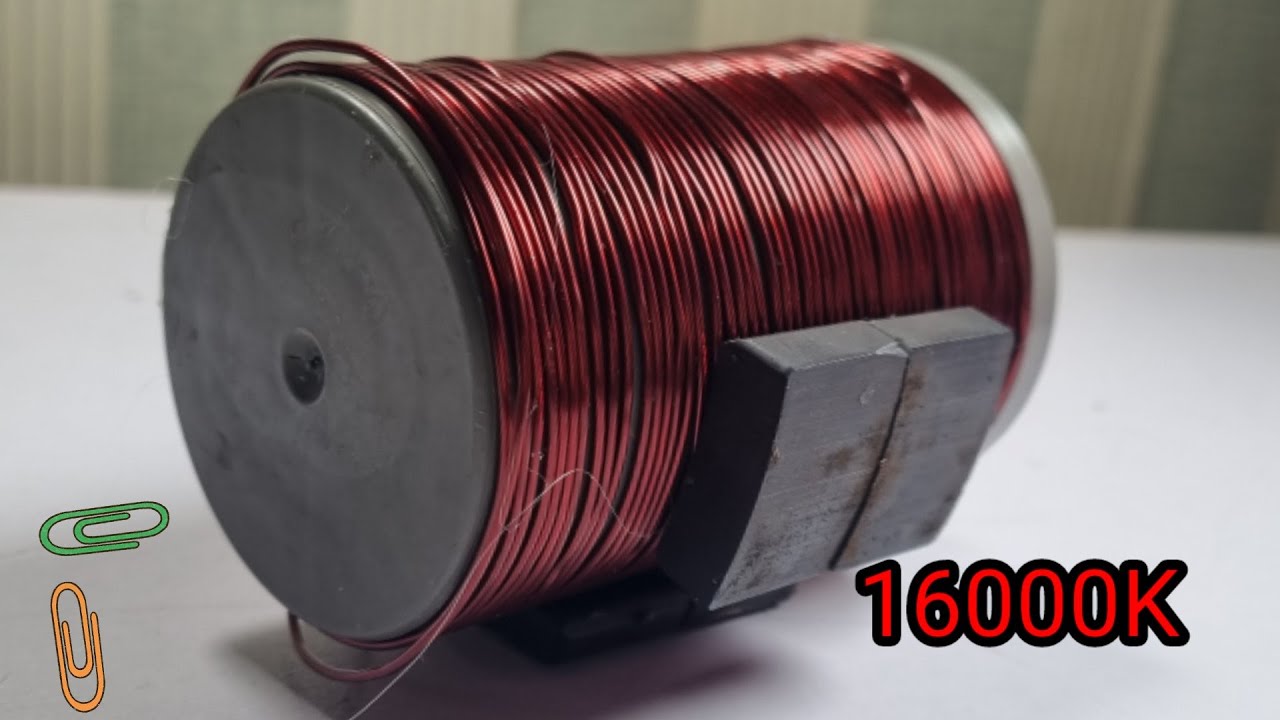 Rewind Super Heavy Capacitor into 230v Generator use Big Copper Wire ...
