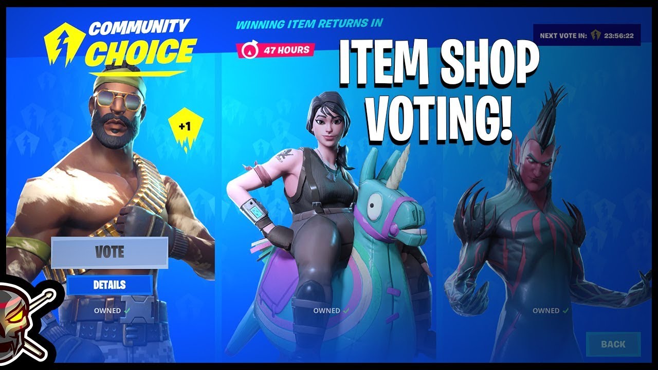 What The New Fortnite Item Shop Voting Looks Like! - YouTube