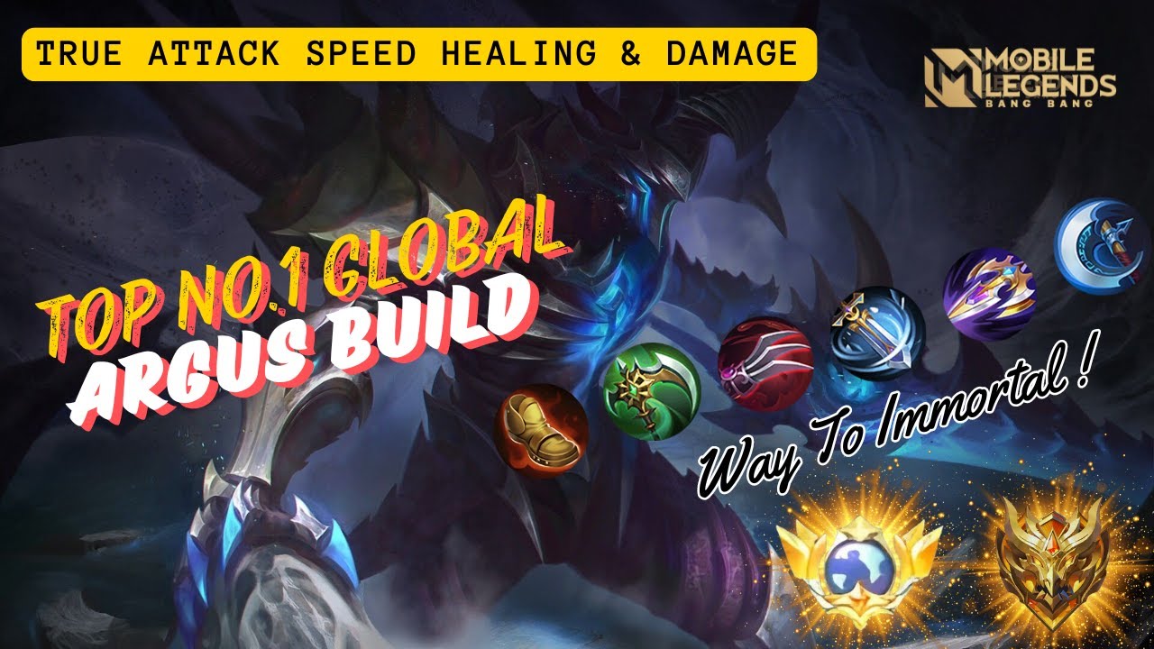 Global Argus Build | Mobile Legends | Full Damage Attack Speed Healing ...