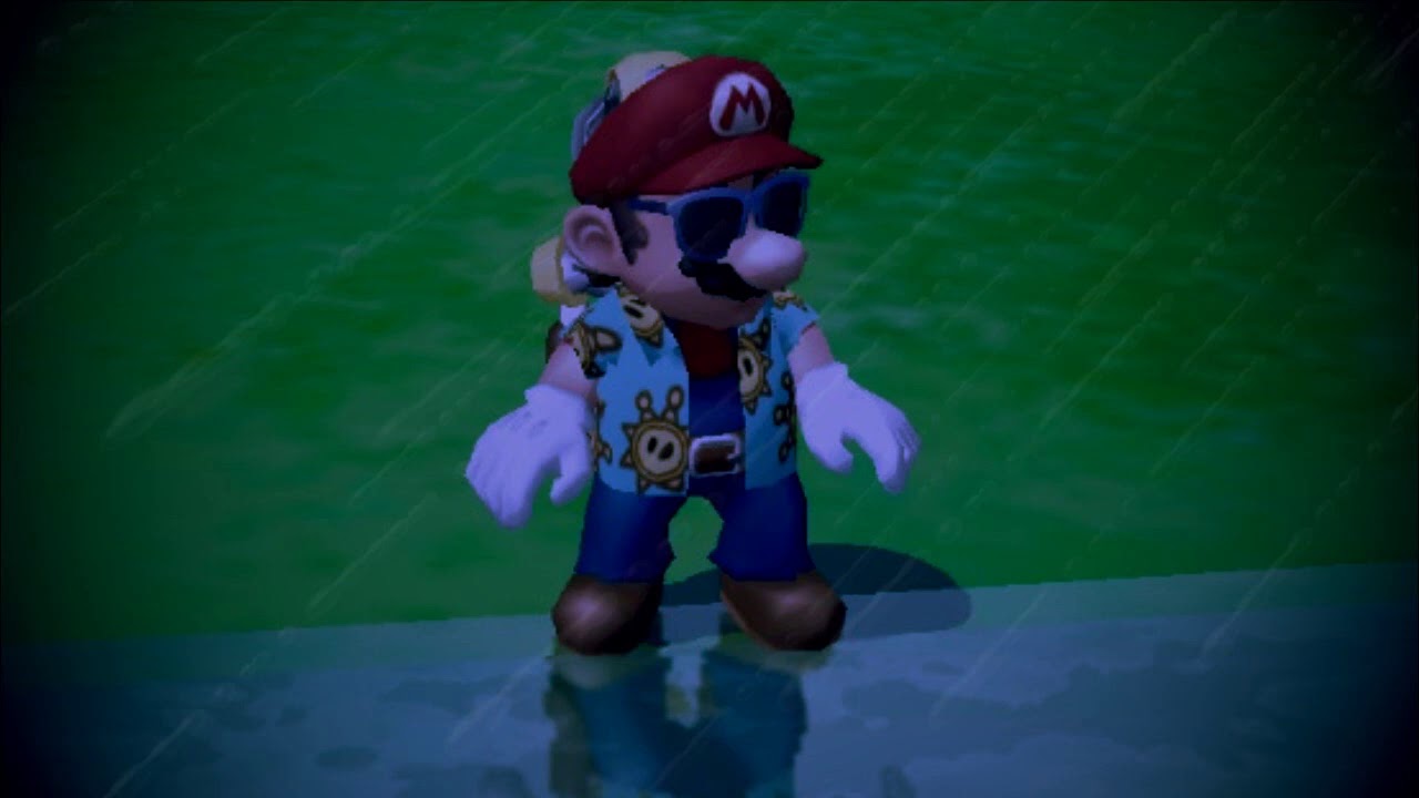 super mario sunshine - sky & sea [slowed + reverb + rain] - YouTube