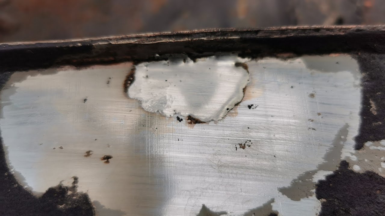 motorcycle rusted gas tank leak repair. - YouTube