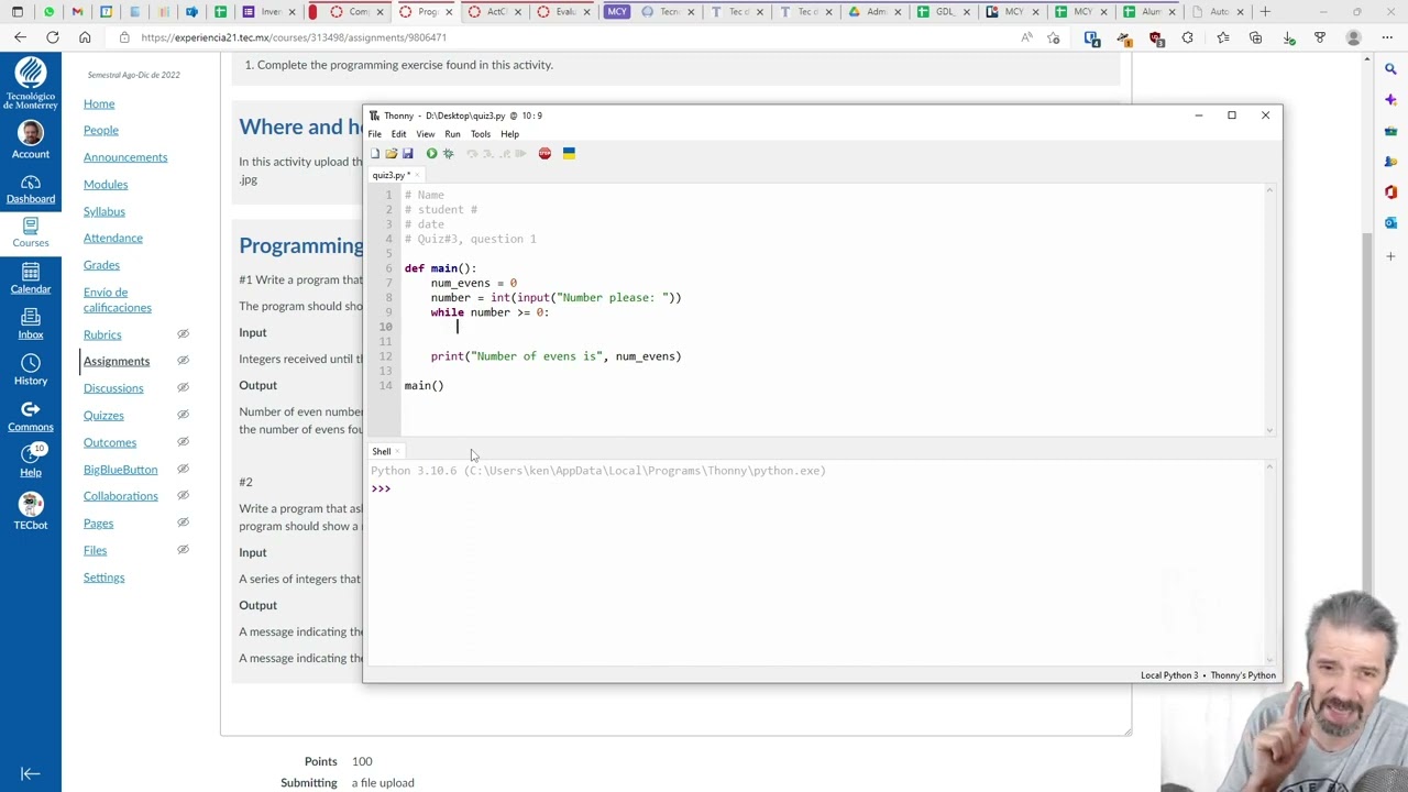 Tc1028 Quiz3 Solution Pythonprogramming Youtube
