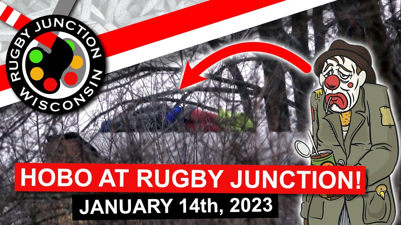 Hobo at Rugby Junction WI! - YouTube