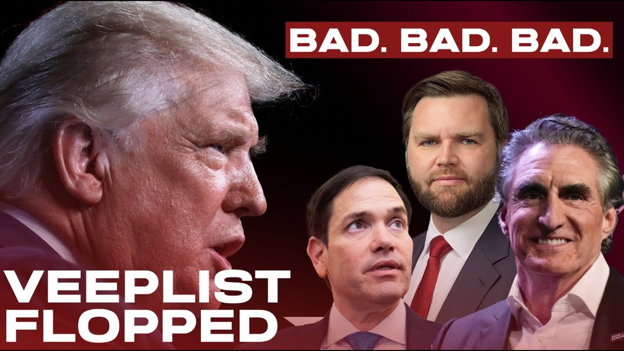 Trump VP List Narrows Down to Three BAD Choices - YouTube