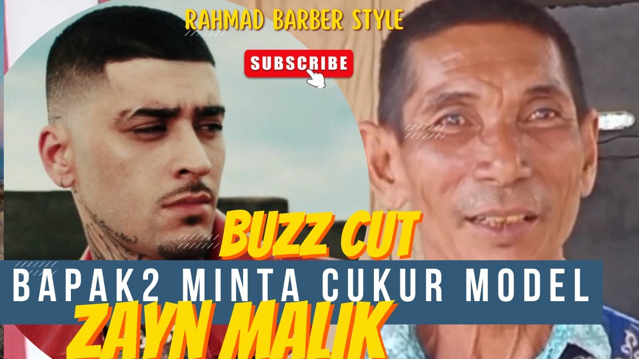 Bapak - Bapak minta cukur model buzz cut Zayn Malik - YouTube