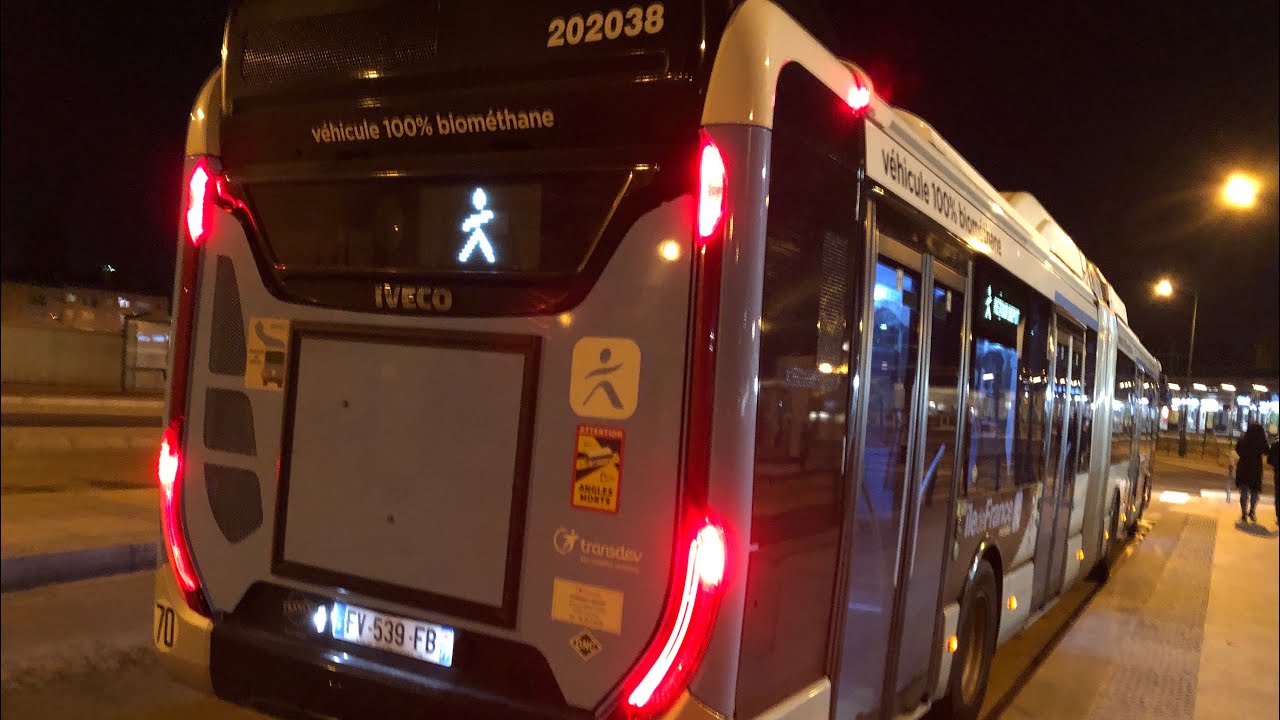 📸 Line TZen 1 ~ Iveco UrbanWay 18 CNG TransDev #202038 [Full Kickdown ...