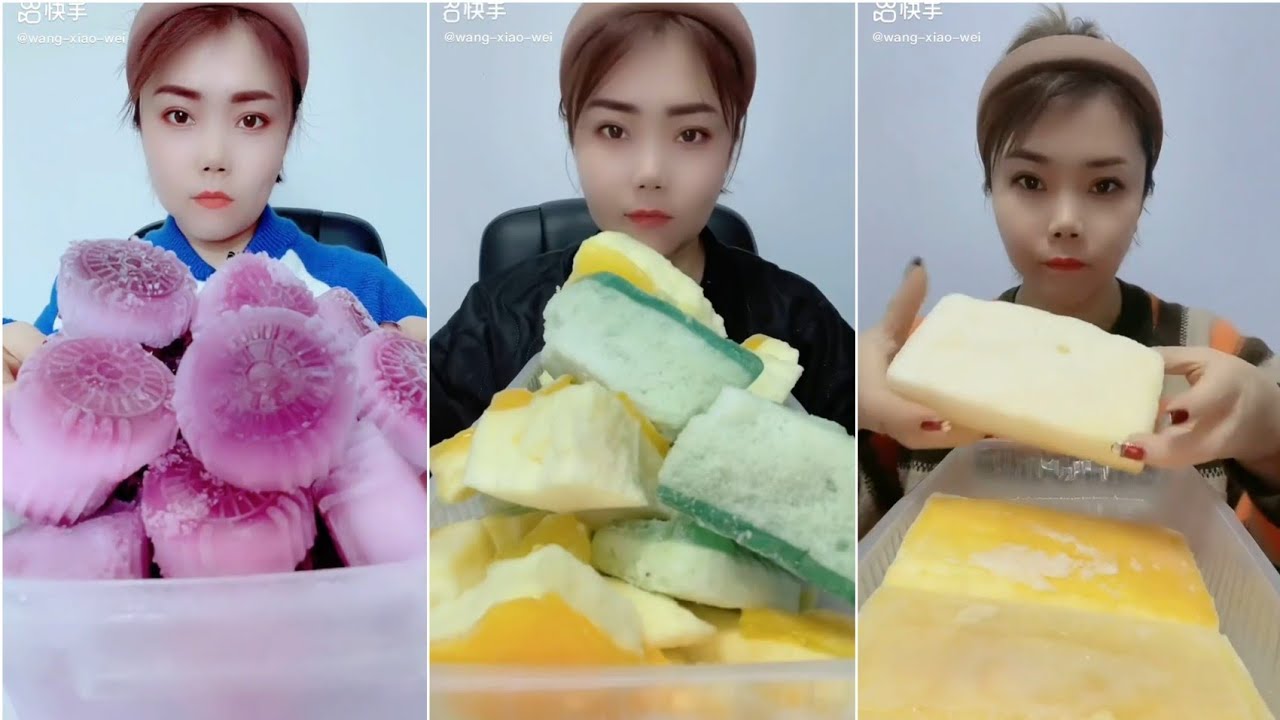 ASMR | FOAM ICE EATING | - YouTube