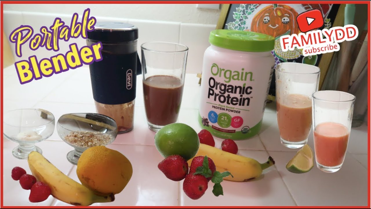 BEST PORTABLE BLENDER GEVI | RECHARGEABLE PORTABLE GEVI REVIEW - YouTube