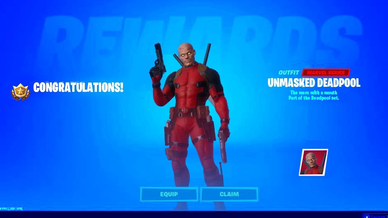How To Unlock UNSMAKED DEADPOOL Skin NOW! Fortnite Week 8 Challenges ...