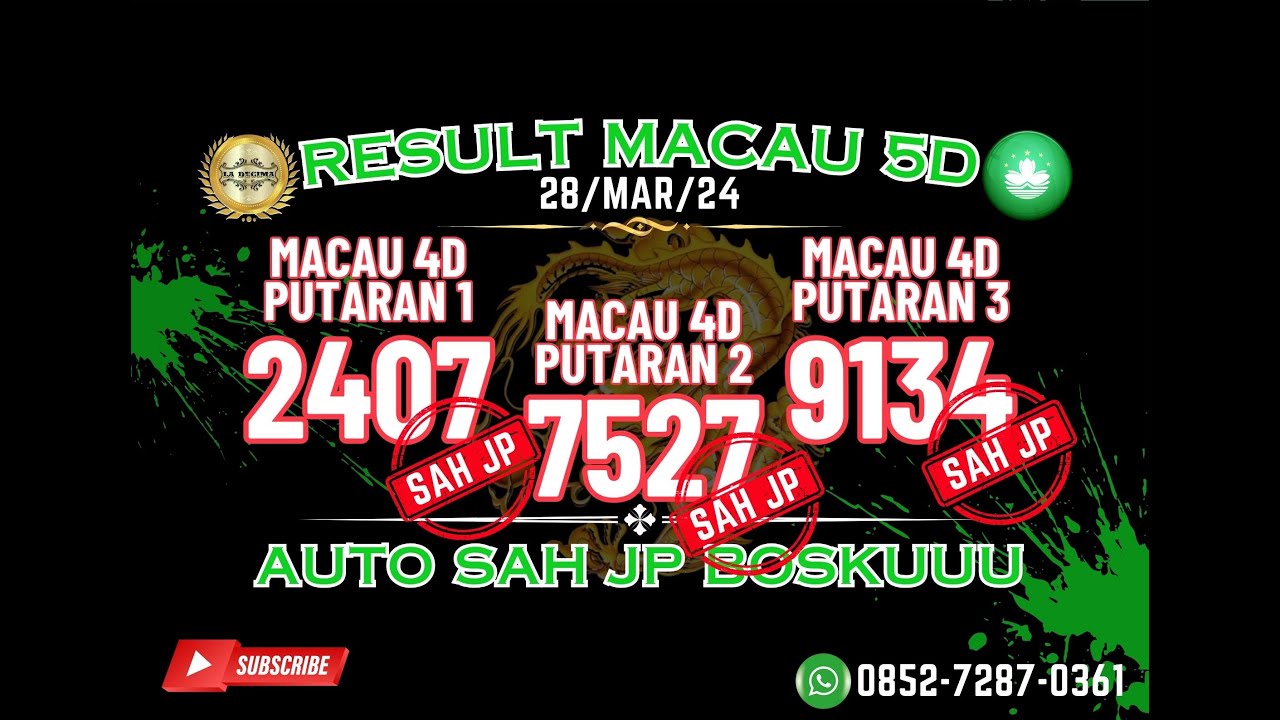 PREDIKSI MACAU HARI INI JUMAT 29 MARET 2024 | PREDIKSI TOTOMACAU.COM ...