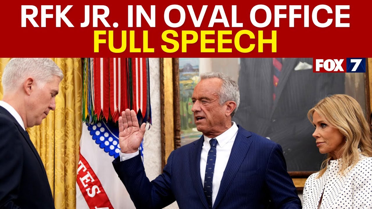 RFK Jr. speaks in Oval Office: FULL SPEECH - YouTube