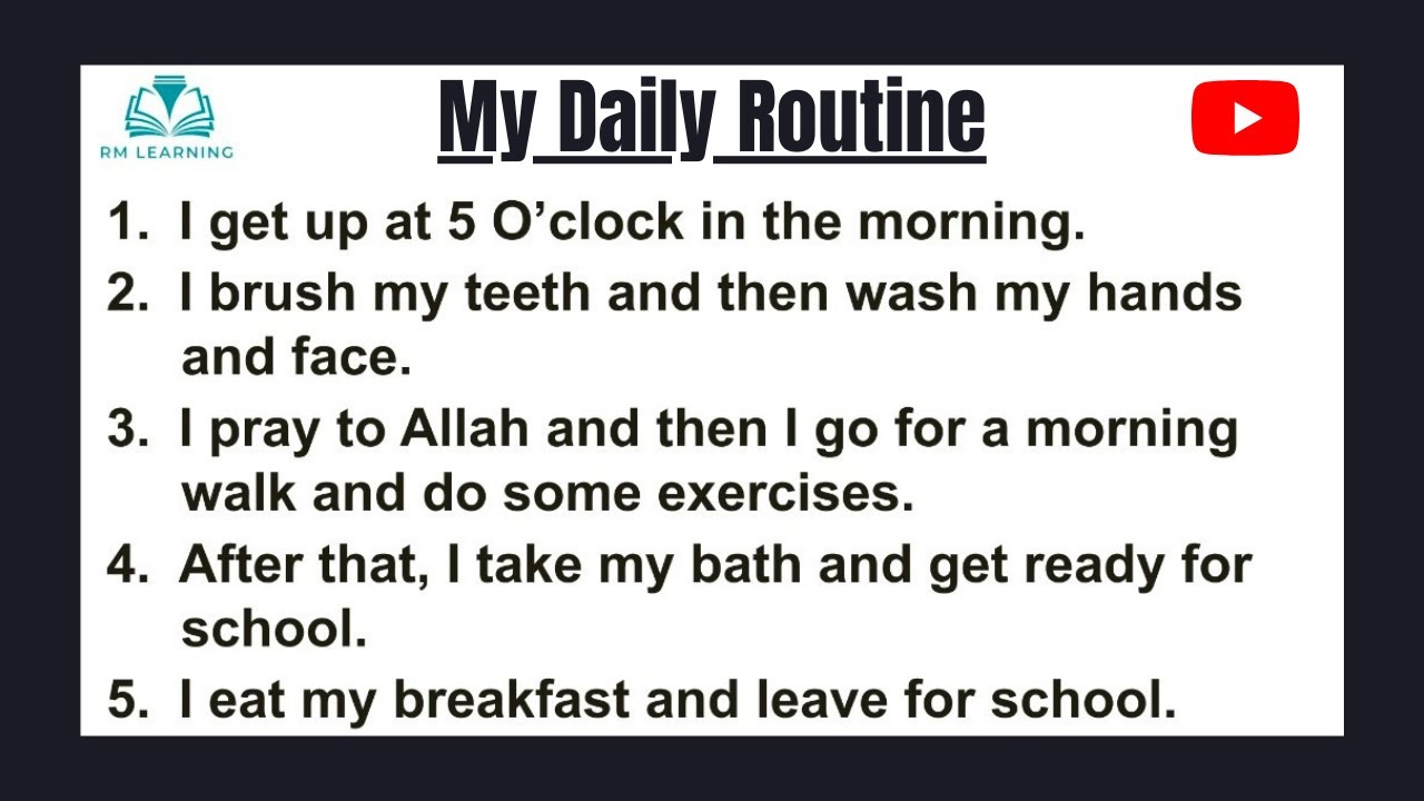 Essay on My Daily Routine In English | 10 Lines On My Daily Routine In ...
