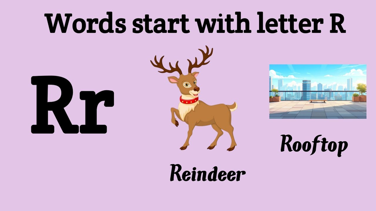 Letter R words for kids | letter R vocabulary for kids @KidsToon-pb9tg ...