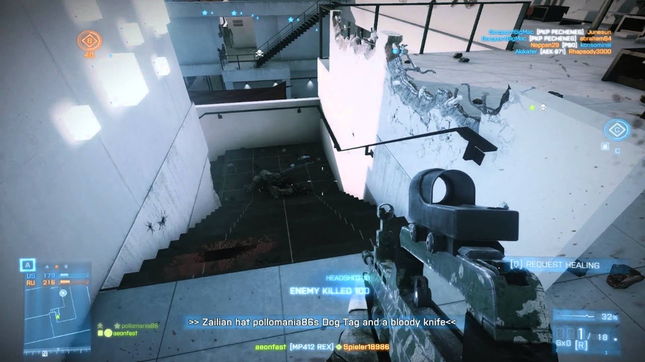 My QBB-95 transformed into a MP412 Rex - Battlefield 3 - YouTube