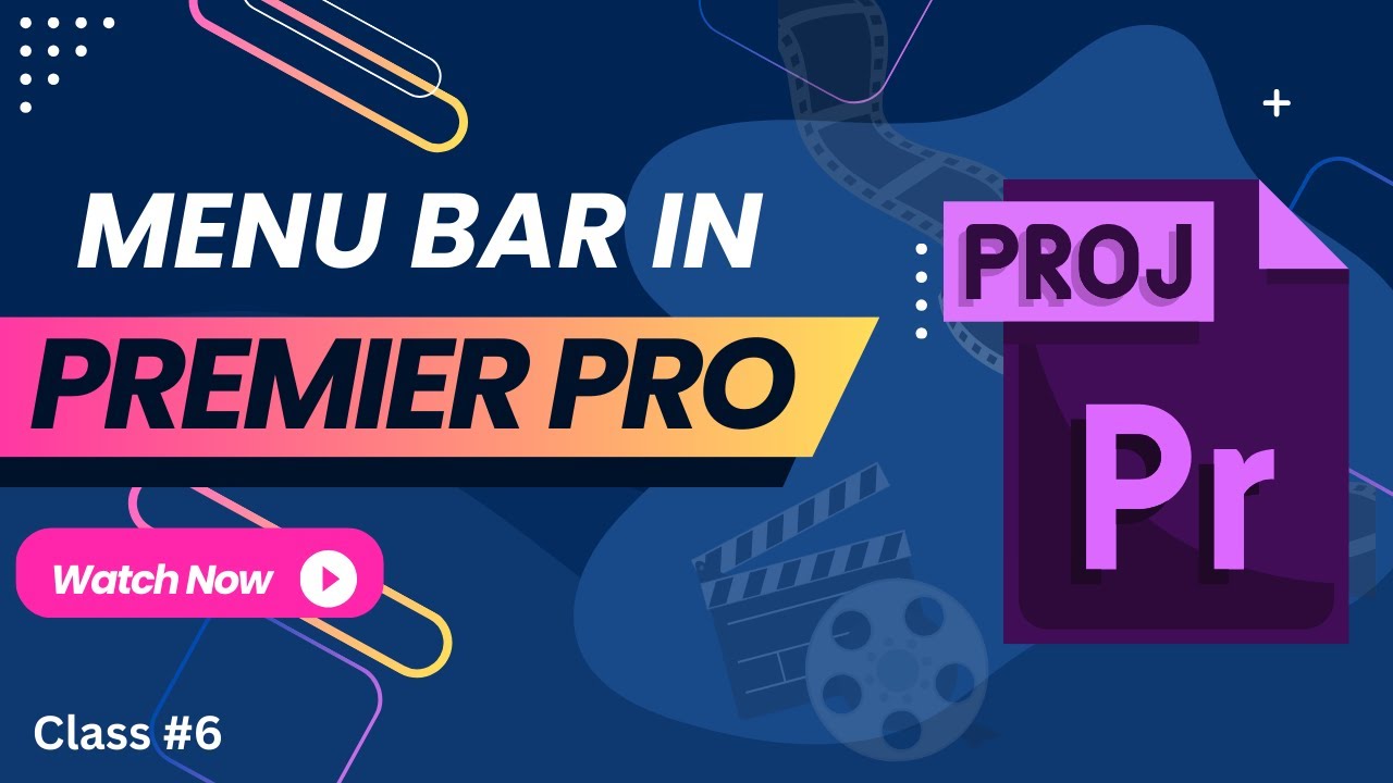 Menu bar of Adobe Premier Pro | Intro to Premier Menu Bar - YouTube