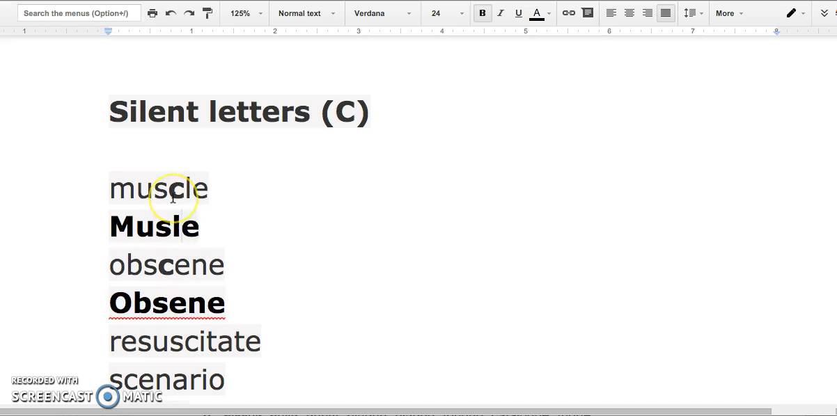 Cursos de inglés gratis: Silent C in English words - YouTube