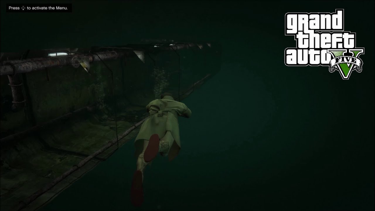 GTA 5 Online | The Humane Labs Raid Heist Escape Tunnel. Swimming under ...