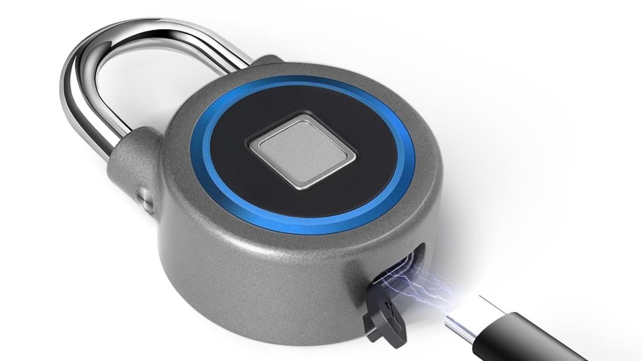 MEGAFEIS Fingerprint Padlock: Keyless Security for Your Gym, Bike & More 🚲🔐 - YouTube