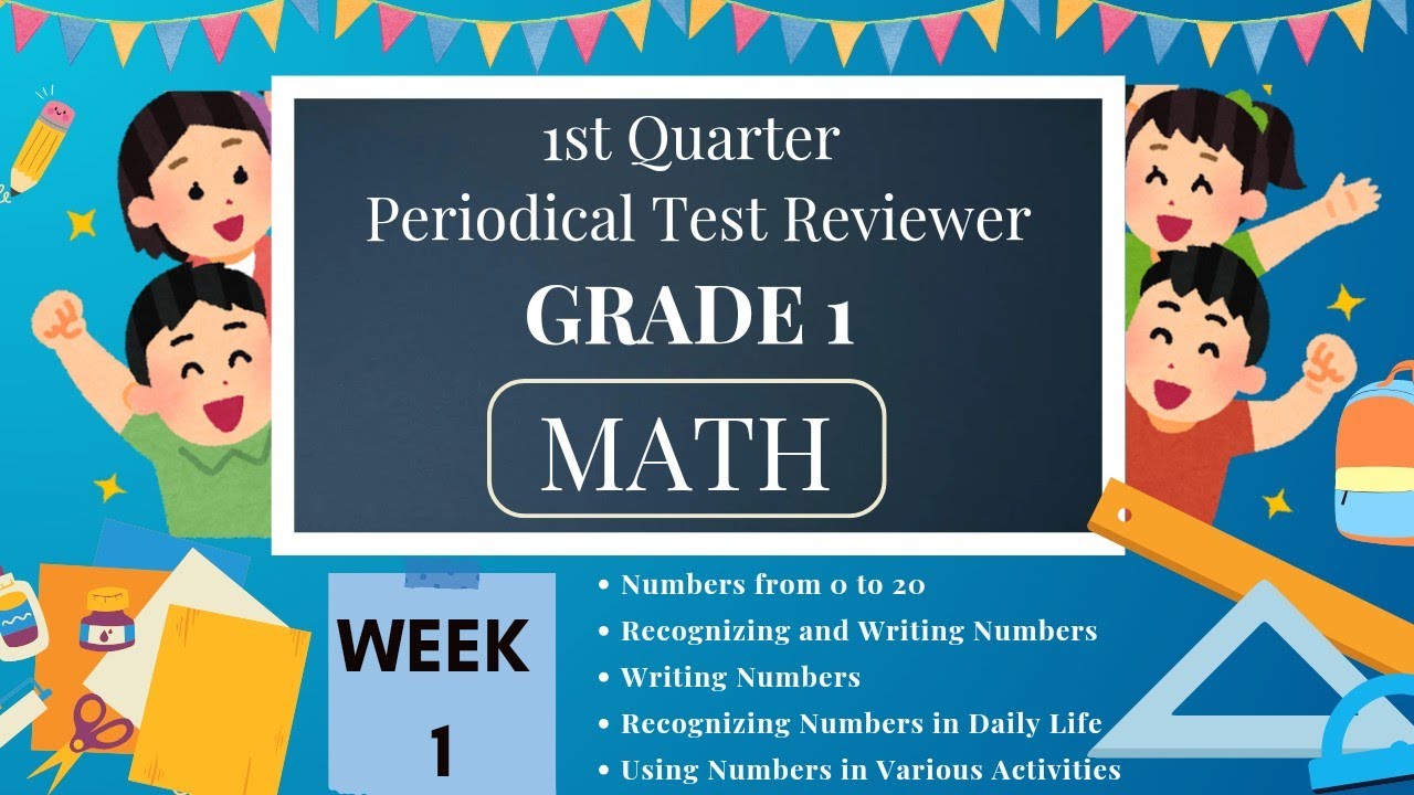 Grade 1 Math Reviewer Quarter 1 Periodical Test | SY 2024-2025 ...