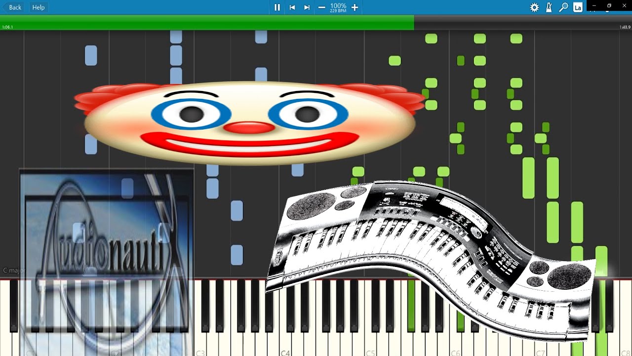 Clowning Around - Audionautix (Piano Synthesia) - YouTube