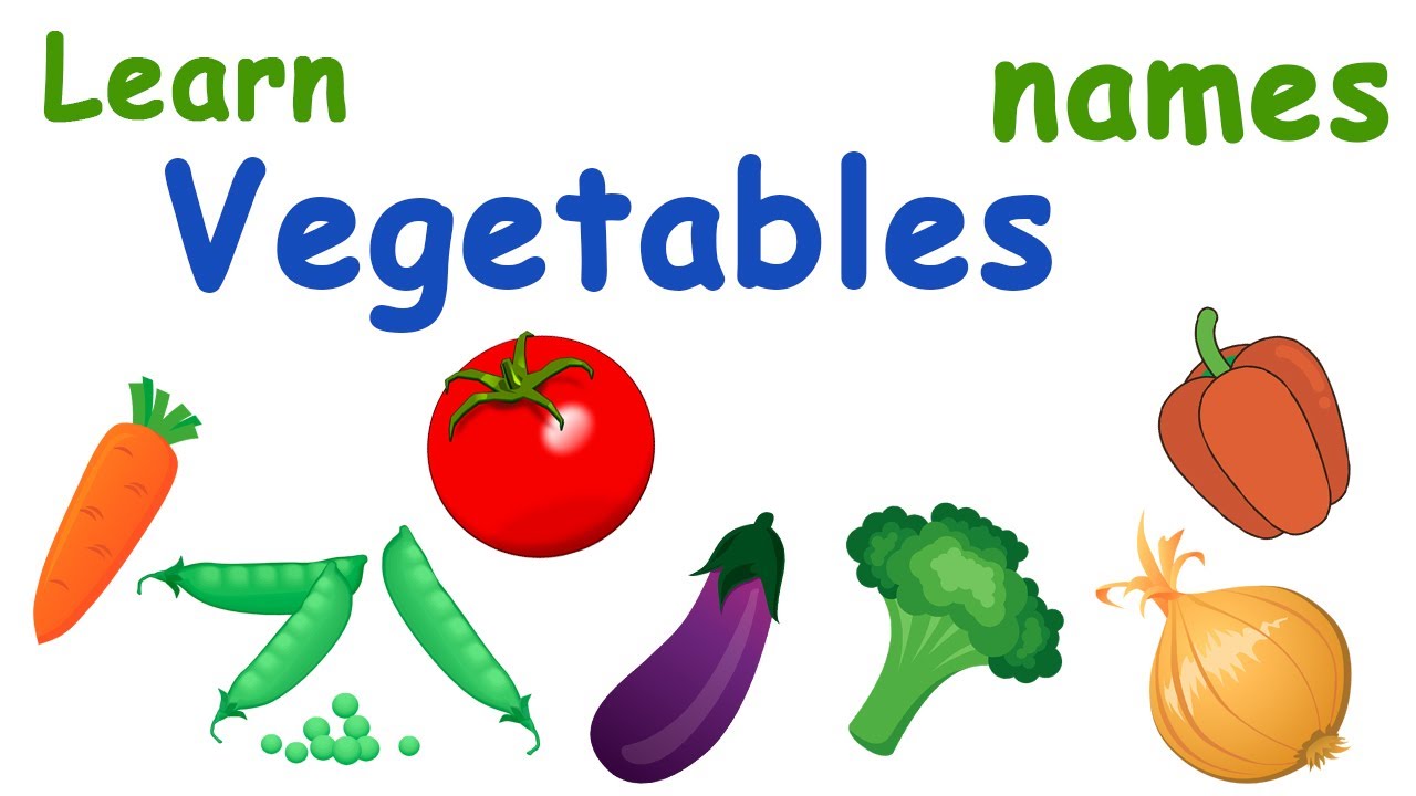 Learn the names of different vegetables || Vegetables names learning ...